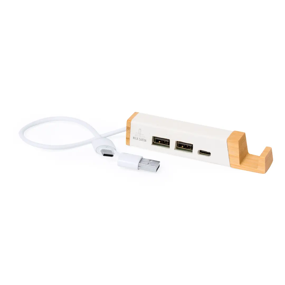 Legacy Marketplace | Recycled Milk Carton / Bamboo USB Hub